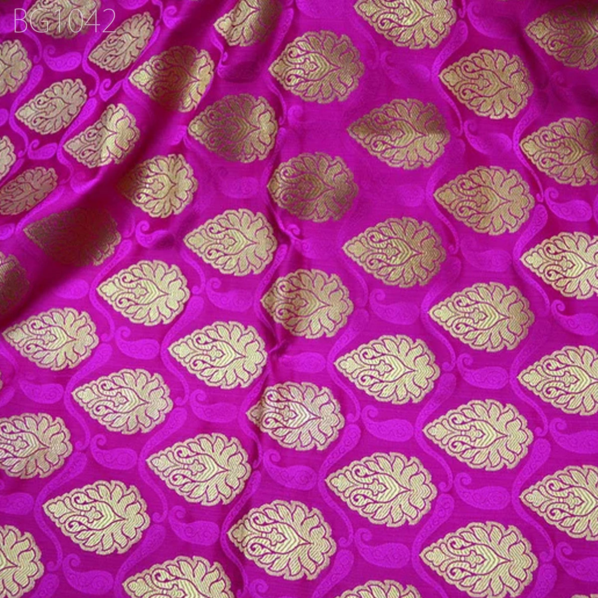 Magenta Brocade costume fabric Brocade by the Yard Indian Brocade Wedd ...