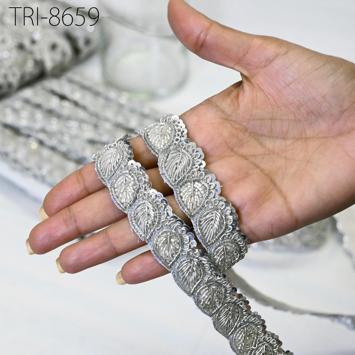 3 Yard Gold Zardozi & Beadwork Trim – Indian Sari Border & Craft Ribbon ...