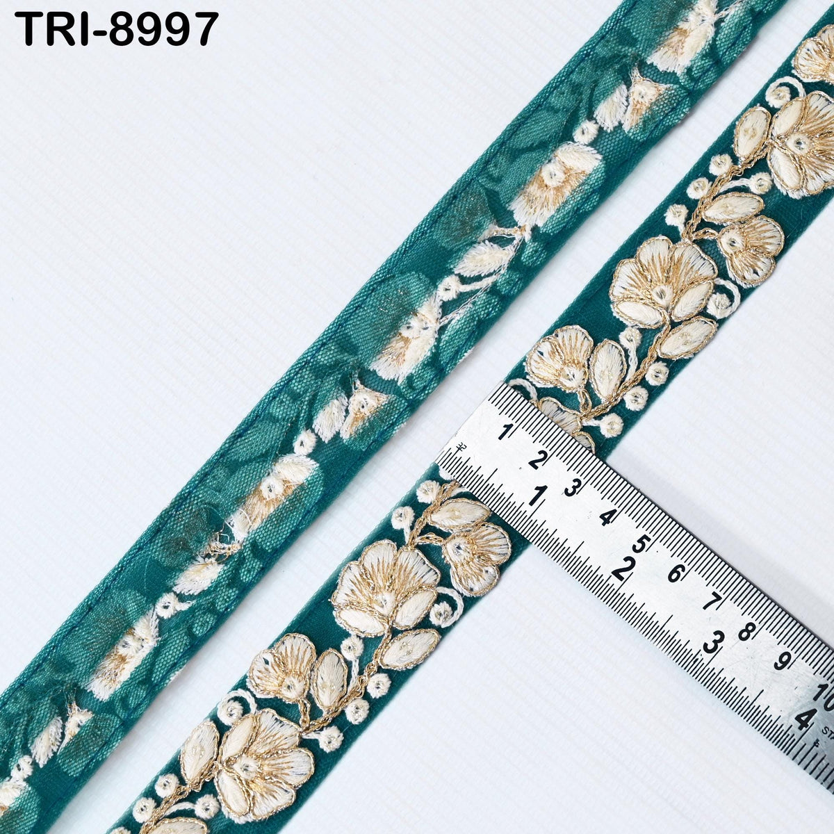 9 Yard Embroidery Fabric Trim 3cm Ribbon Embellishment Embroidered Sew ...
